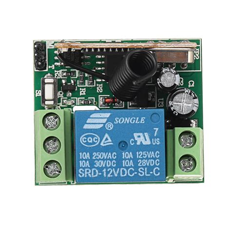 Wireless Remote Control Switch Relay Receiver Module 2 Rf Transmitter