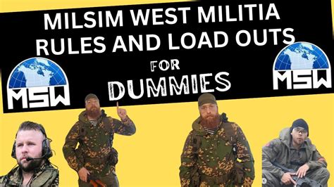 Milsim West Militia Rulesload Outs Updated Youtube