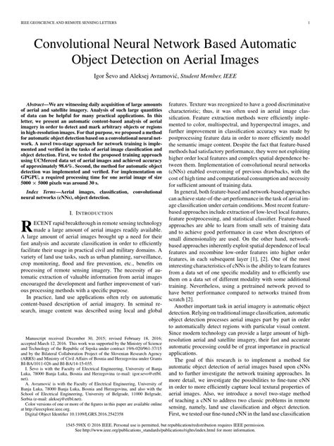 Pdf Convolutional Neural Network Based Automatic Object Detection On