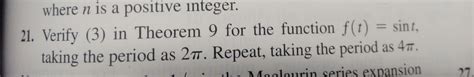 Solved Please Help Me Solve This Problem The Theorem Chegg