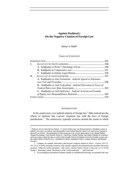 Intisar Rabbs Article On Kadijustiz Program In Islamic Law At