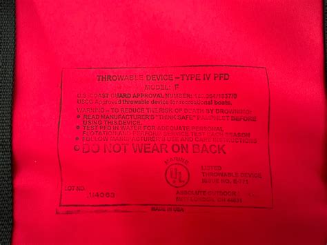 Type Iv Throwable Personal Flotation Device