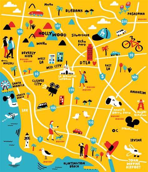 Printable Los Angeles Map Printable Free Templates