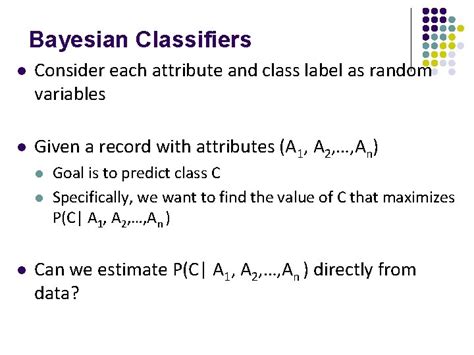 Machine Learning Classification Methods Bayesian Classification Nearest