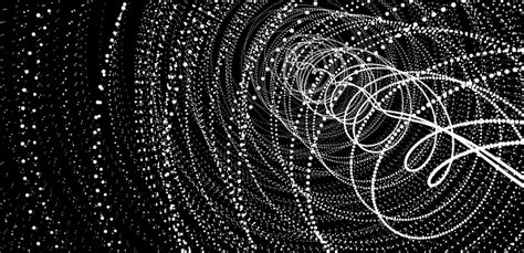 동적 파티클이 있는 배열입니다 연결된 점으로 소용돌이 추상 과학 또는 기술 배경 3d 벡터 그림입니다 3차원 형태에 대한 스톡 벡터 아트 및 기타 이미지 Istock