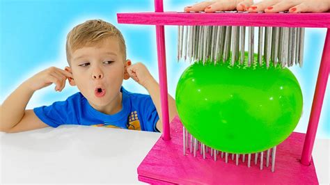 어린이를 위한 풍선 터뜨리기 실험 Youtube