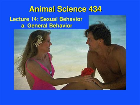 Lecture Sexual Behavior A General Behavior Ppt Download