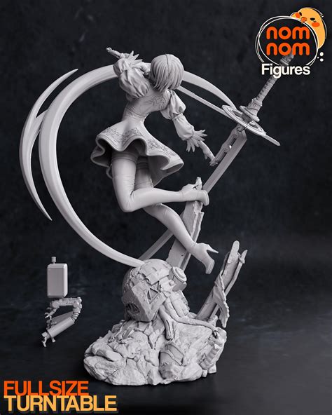 Yorha No 2 Model B 2b Nier Automata Girl Woman Robot Etsy