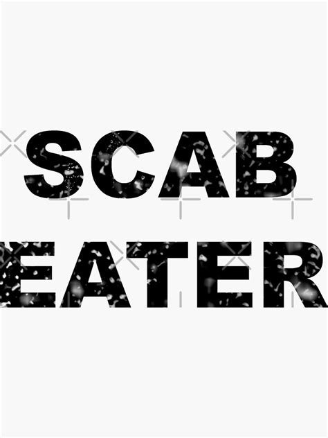 Scab Sticker For Sale By Retromingent Redbubble