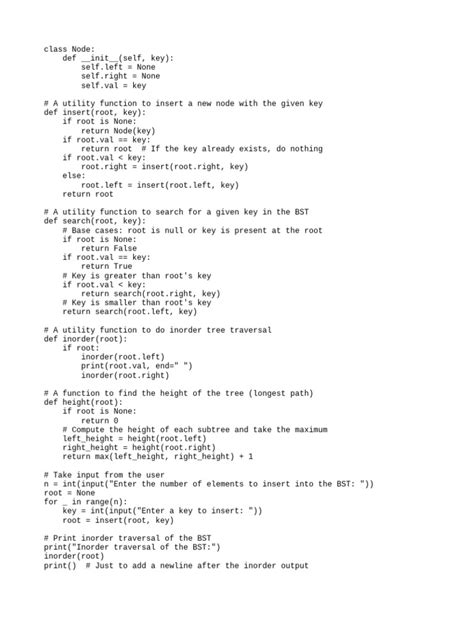Bst Code With Operations Pdf