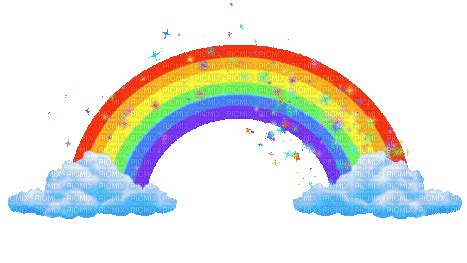 Rainbow With Clouds Rainbow Animated Clouds Free Animated 