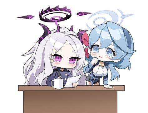 Hina And Ako Blue Archive Drawn By Sayun To Danbooru