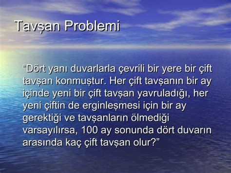 Fibonacci Ve Tavşan Problemi