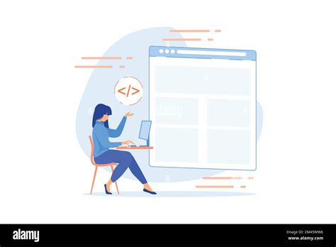 Flat Vector Modern Illustrationspa Web Page Web Development Trend App