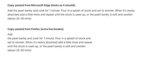 Reopened Pasted Text Not Preserving Line Breaks Or Similar Issue