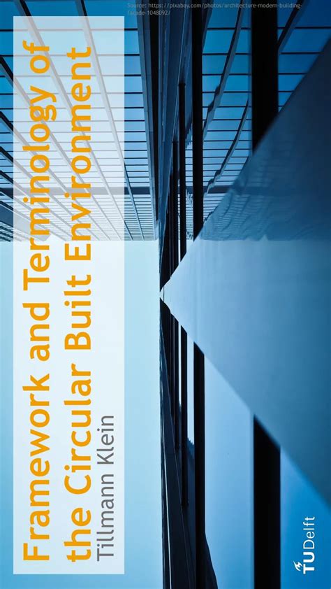 Pdf Framework And Terminology Of The Circular Built Environment Pdf