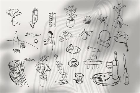 Feminine Abstract Poster Gallery By Anastasy Helter TheHungryJPEG