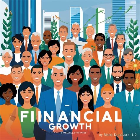 A Visual Representation Of Dynamic Financial Growth Premium Ai Generated Image