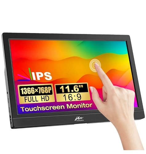 휴대용 모니터 터치스크린 116인치 Usb C Ips 노트북 모니터 Fhd 1366x768p 외부 모니터 티몬
