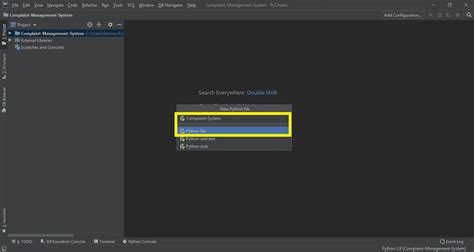 complaint management system project in python source code