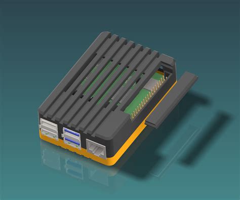 Raspberry Pi 4 Case Hidden Gpio 40mm Fan By R0st Download Free Stl