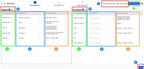 auto mapping sales excel sheet data with suvit configuration