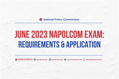 June 2023 Napolcom Exam Requirements And Application The Filipino