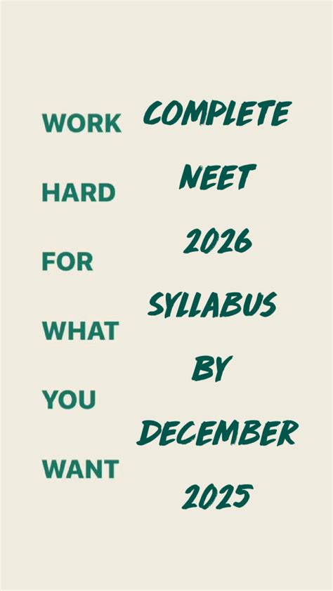 Neet 2025 Syllabus Artofit