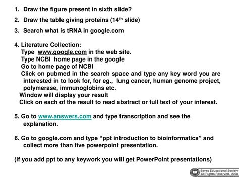 Ppt Module 1 Introduction To Bioinformatics Powerpoint Presentation