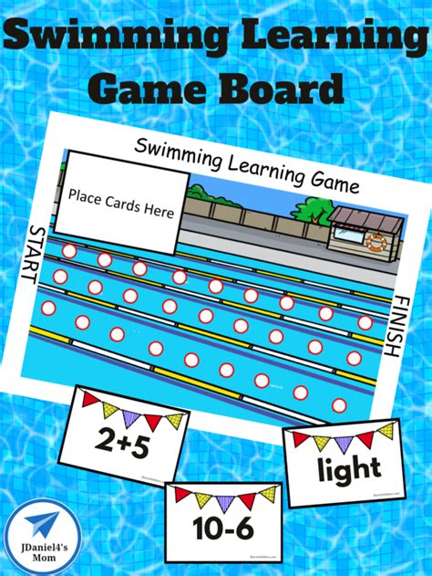 Swimming Learning Game Board Jdaniel4s Mom