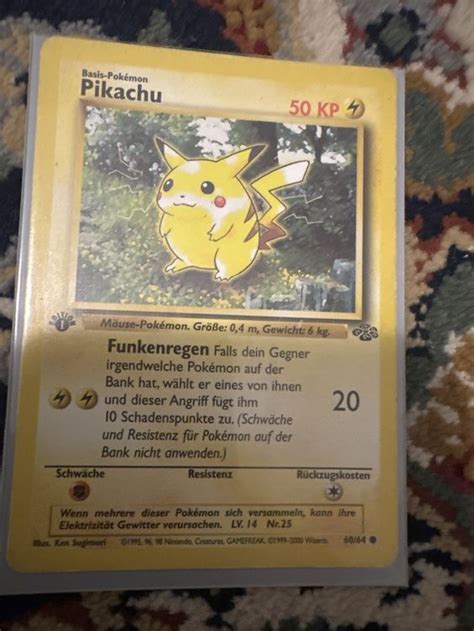 Pikachu 1st Edition Gebraucht In Küttigen Für Chf 100 Mit Lieferung Auf Ricardo Kaufen