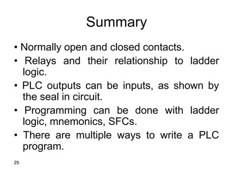 programmable logic controllers introduction to plcs chapter 1 lec1 ppt