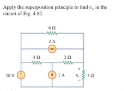 solved use superposition to find v0 use nodel analysis when