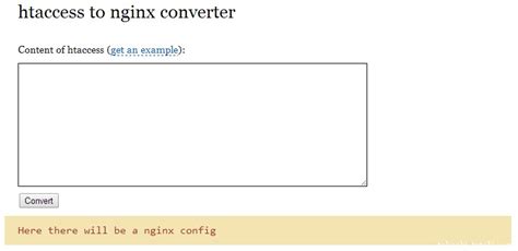 簡単にapacheからnginxへ移行するツール Htaccess To Nginx Converter