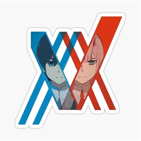 Zero Two X Hiro Sticker For Sale By Debrahbrn Redbubble