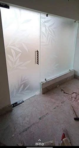 Colour Eaching Toughened Glass Design Glass Work At ₹ 360sq Ft In Kolar