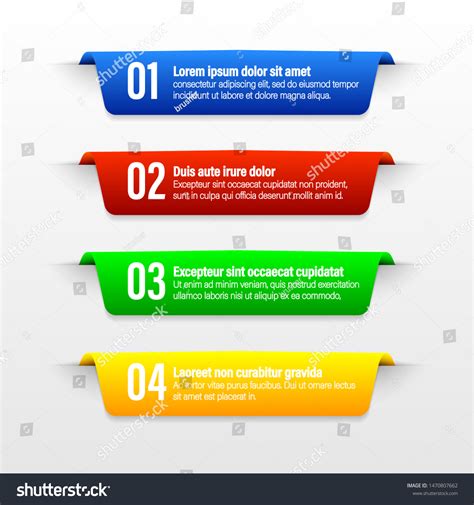 리본 색 배너입니다레이블 배너의 레이아웃을 보여주는 스톡 벡터로열티 프리 1470807662 Shutterstock