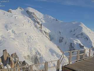 Webcam Laiguille Du Midi Blickrichtung Mont Blanc Chamonix 3842 M