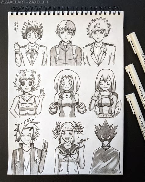 My Hero Academia Pencil Art By Zaxelart On Deviantart