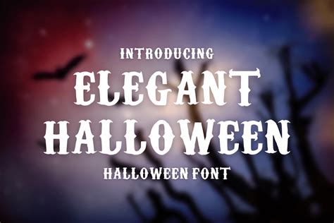 Elegant Halloween Font By Nova Creations · Creative Fabrica
