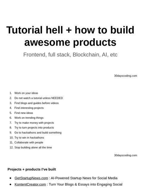 Build Awesome Coding Projects Pdf