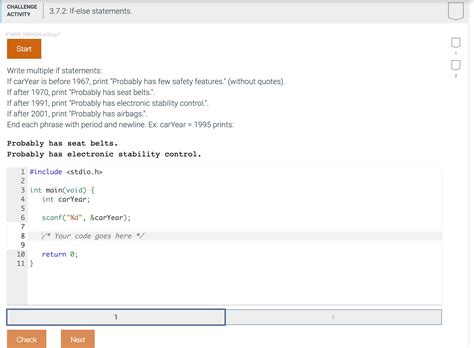 Solved Start Write Multiple If Statements If Caryear Is