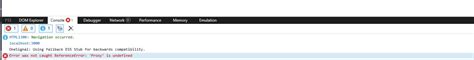 Internet Explorer IE Error Was Not Caught ReferenceError Proxy Is Undefined Vercel