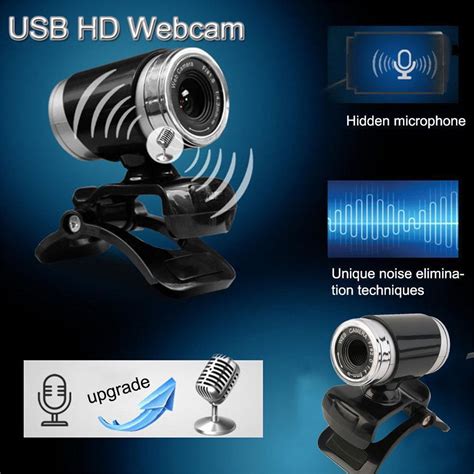 Home Cameras Indoor Usb 50mp Hd Webcam Web Cam Camera For Computer Pc Laptop Black
