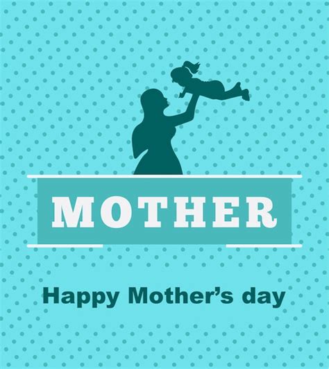 Premium Vector Happy Mothers Day Beautiful Mother And Babe Character Hand Drawn Cartoon