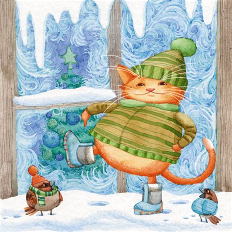 Иллюстрация котофей в стиле детский, книжная графика, персонажи