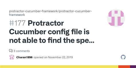 protractor cucumber config file is not able to find the spec or