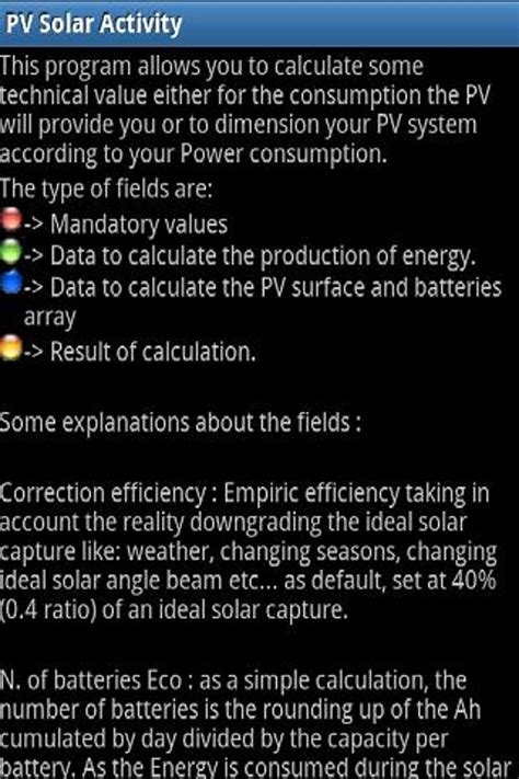 Pv Solar Calculator Apk Per Android Download