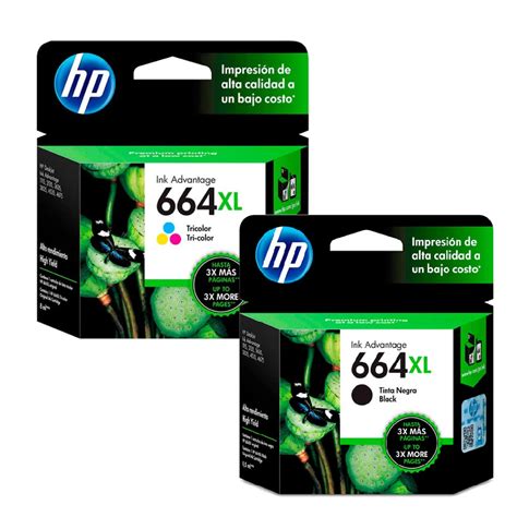 Combo Cartucho De Tinta Hp Xl Negro Y Tricolor Original J S Suministros