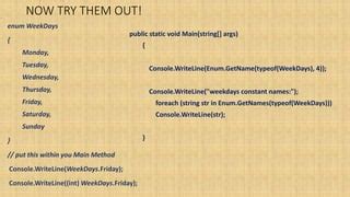 C Enumerations PPT